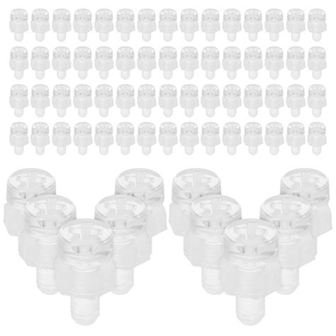 Qiditong 100pcs Clear Acrylic Corner Fastener Kit With M3x6 Triangle