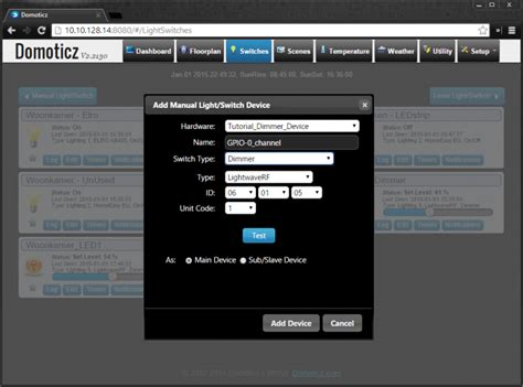 ESP WiFi LED Dimmer Part Of X Configuring Domoticz Intermittent Technology
