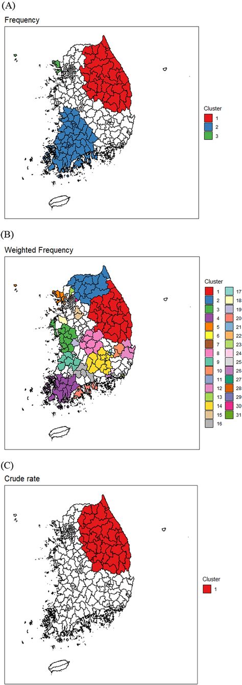 Significant Spatial Clusters Detected With High Diabetes Diagnosis Download Scientific Diagram