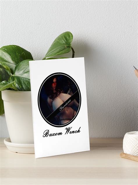 Buxom Wench Yuriana Big Boobs Redhead Girl Art Board Print For