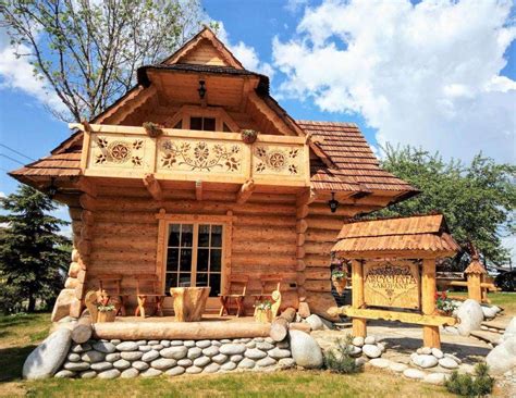 Una Casa De Troncos De Los Montañeses Rompecabezas En Línea
