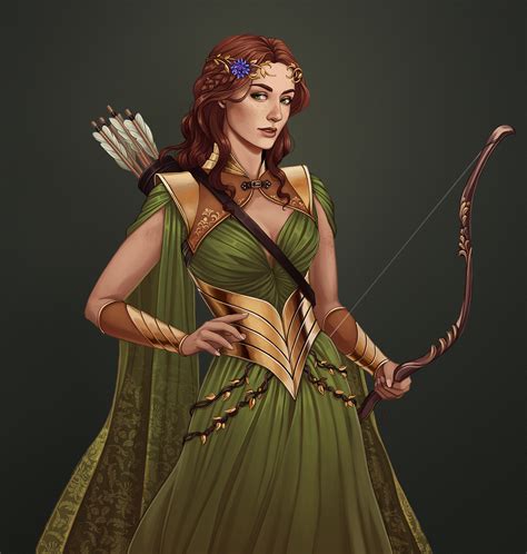 Female Elven Ranger Dandd