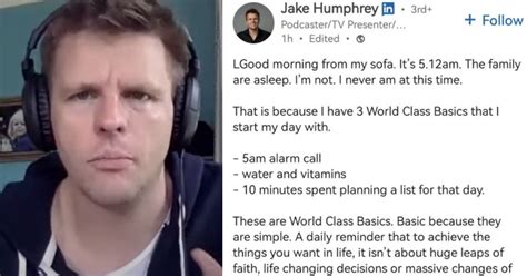 We Still Havent Cracked Jake Humphreys World Class Basics Early