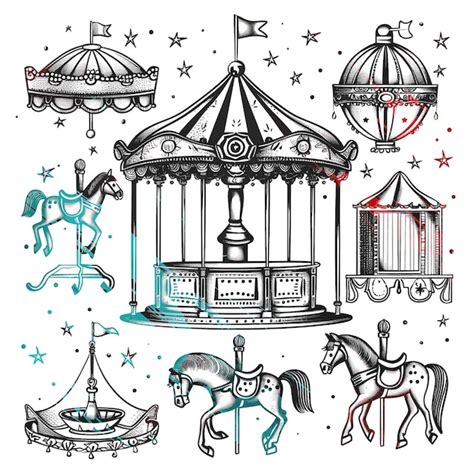 Small Carousel Vectors And Illustrations For Free Download