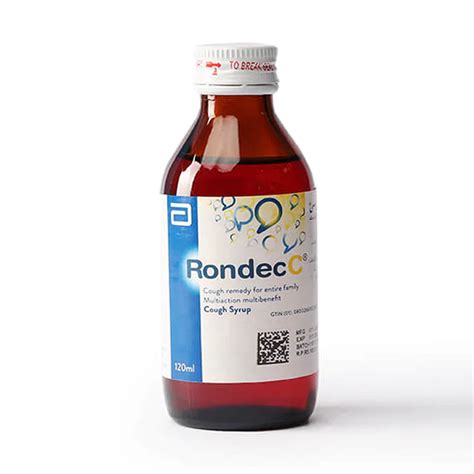 Rondec C 120 Ml Uses Side Effects And Price Smarthealer Pk