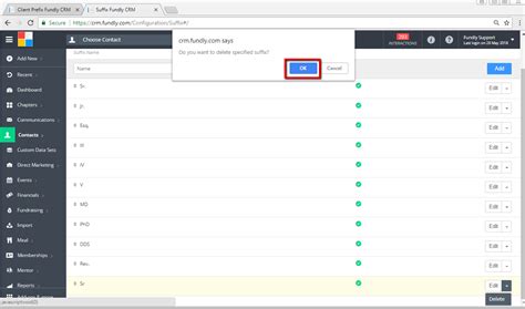 Configure Prefixes And Suffixes Version 2 Fundly Support Center