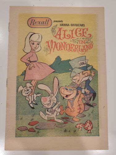 Hanna Barberas Alice In Wonderland Nn Rexall Promo 1965 Excellent