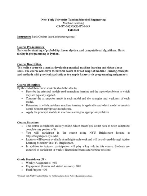 New York University Tandon School Of Engineering Baris Coskunnyu Edu Pdf Academic