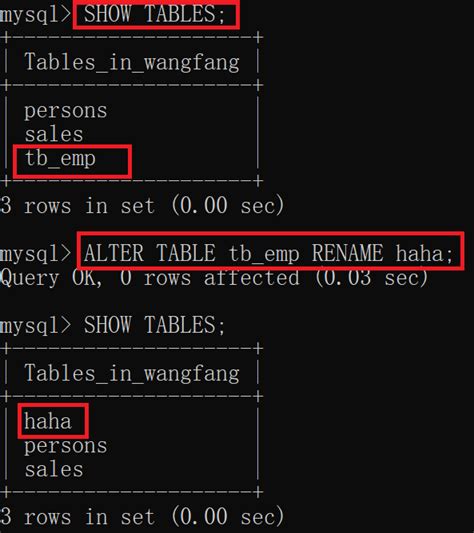 MYSQL数据库表的基本操作定义表的约束查看表的结构修改数据表删除数据表 wf aiyouwei 博客园