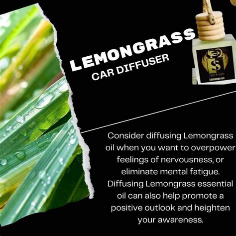 Hanging Diffuser Lemon Grass Flavor Smell And Smile Car Scent 10ml