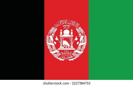 Afghanistan Flag Design Vector Illustrations Stock Vector Royalty Free