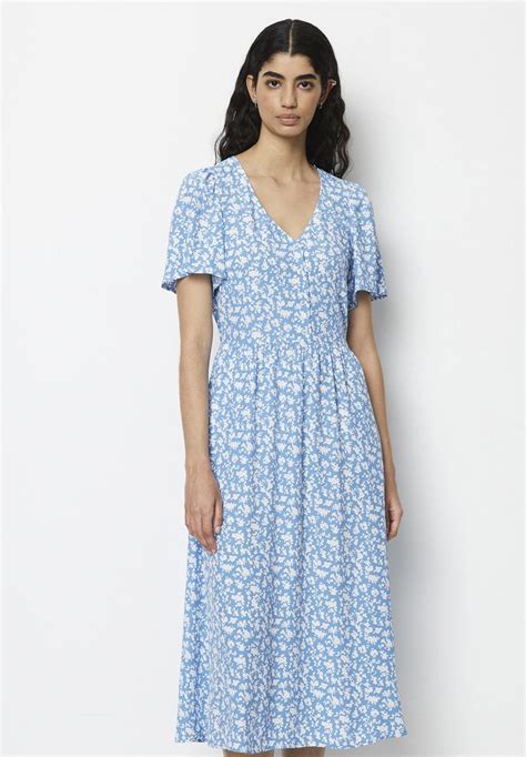 Marc Opolo Denim Aus Bedrucktem CrÊpe Freizeitkleid Medium Blue