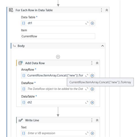 Adding Row To Another New Datable To Add A Column Academy Feedback UiPath Community Forum
