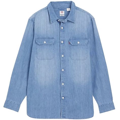 Levis Jackson Worker Overshirt Light Wash 19573 0212