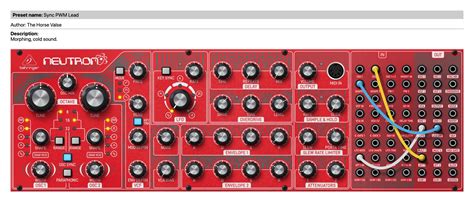 Behringer Neutron Synth Easy Patches Patchstorage
