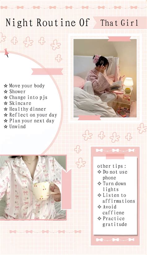 That Girl Night Routine °♡ After School Routine School Routine For