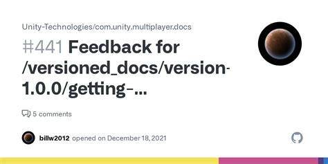 Feedback For Versioneddocsversion 100getting Startedconnection