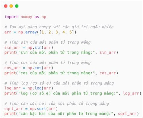 Khám phá sức mạnh của NumPy Thư viện python quan trọng trong xử lý dữ liệu số Cao Đẳng FPT