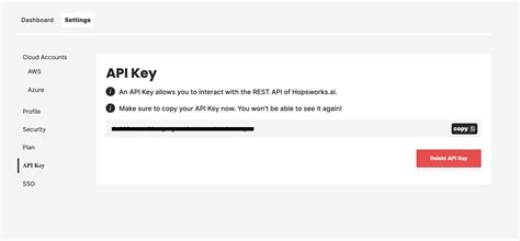 API Key Hopsworks Documentation