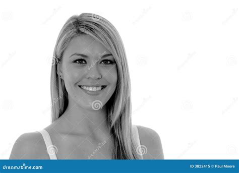 Blond Girl Stock Image Image Of Blue Happy People Woman 3822415