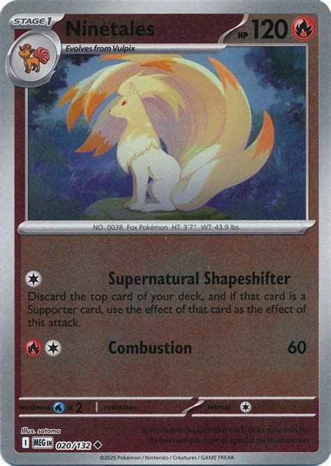Mega Evolution 020132 Ninetales Reverse Holo Pkmncardshop