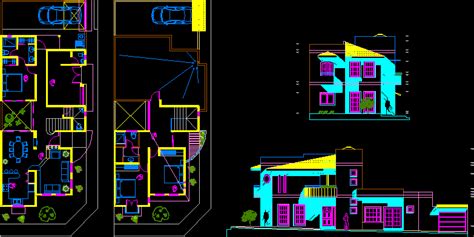 Casa Habitacion X Dwgdibujo De Autocad Planos Autocad Planos My Xxx