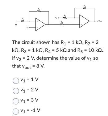 Answered The circuit shown has R₁ kQ R₂ bartleby
