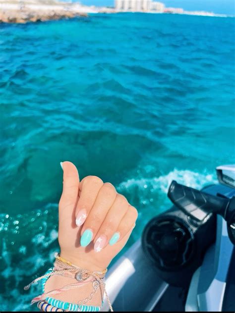 Summer Nail Inspo 🌊💅 In 2025 Teal Nails Turquoise Nails Girly