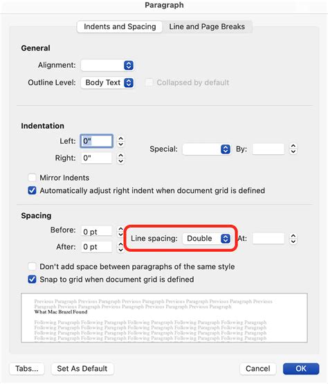 How To Double Space Microsoft Word For Mac Documents Macinstruct