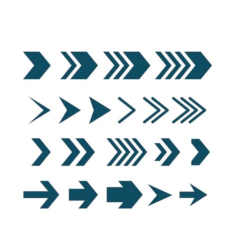 Premium Vector Directional Arrow Sign Or Icons Set Designs
