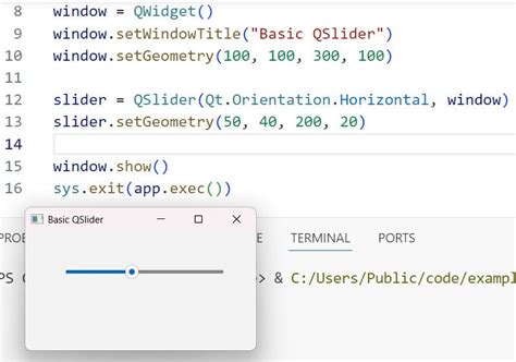 How To Use Qslider Widget In Pyqt6