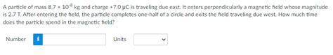 Solved A Proton Is Projected Perpendicularly Into A Magnetic
