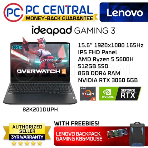 Lenovo Ideapad Gaming K Duph Gaming Laptop Amd Ryzen H Nvidia Rtx Gb