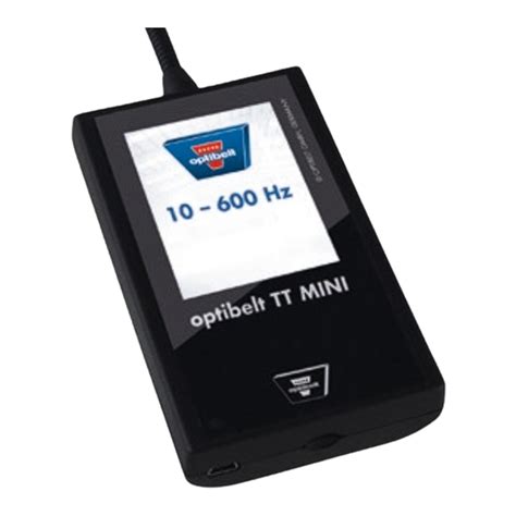 Optibelt Tt Mini Quick Reference Manual Pdf Download Manualslib