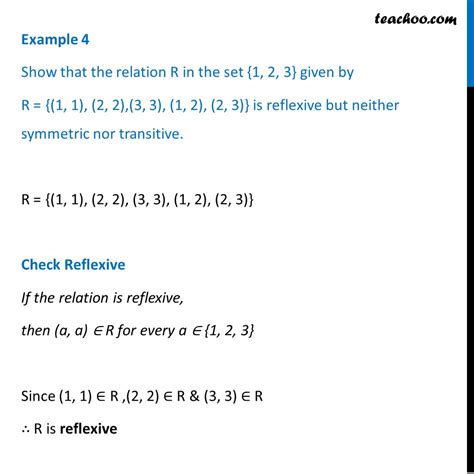 Example 4 Show R 1 1 2 2 3 3 1 2 2 3