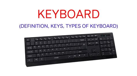 Definition of Keyboard (Definition, Keys, Types) in Detail - YouTube