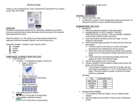 The Fly Stereo Acuity Test Optical Parts And Accessories Wholesaler — Optica Life Accessories