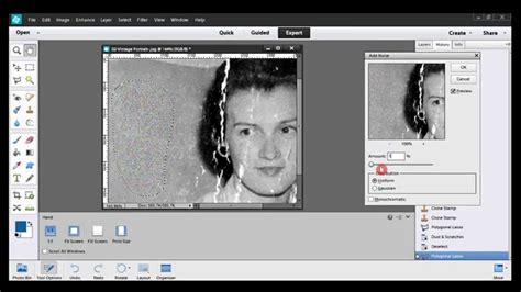 Photoshop Elements Tutorial Restoring An Old Photo YouTube