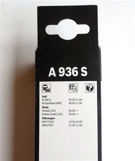 Bosch A936S Aerotwin 600/475MM Par 3397118936 Windshield Wipers | eBay.de