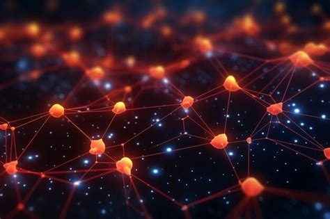 Premium Photo Abstract Visualization Of Interconnected Nodes