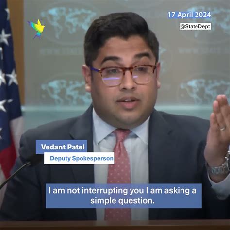 Us Spokesperson Vedant Patel Wont Answer Question Over Whether Geneva Conventions Apply To Gaza