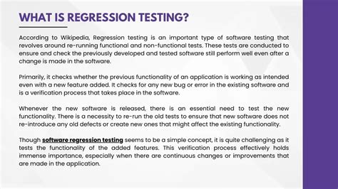 PPT What Is Regression Testing Tools Types And Techniques