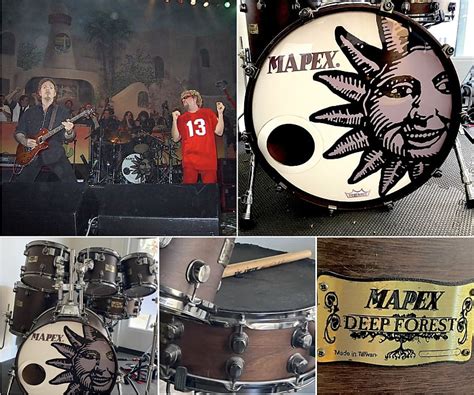 Mapex Mapex Deep Forest Walnut Drums Circa 2002 Natural Reverb