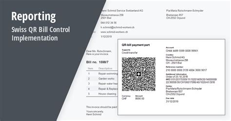 Reporting Swiss QR Bill Control Implementation WinForms WPF ASP NET MVC NET Core Blazor