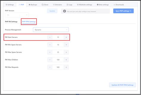 Configure Php Gridpane