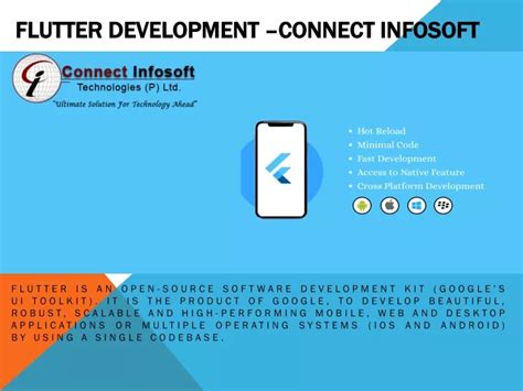 Ppt Flutter Development Connect Infosoft Powerpoint Presentation Free Download Id12289200