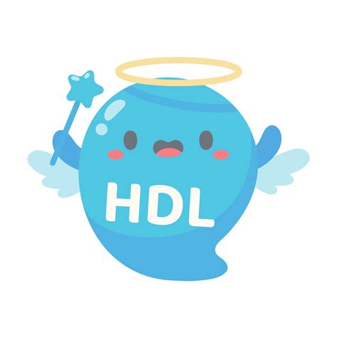 HDL And LDL Cholesterol Cartoon Good Fat And Bad Fat Accumulated In