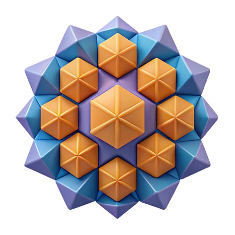 Notable Industrial Abstract Pattern With Geometric Shapes Flat Color Crisp Edges With Scalable