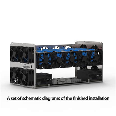 6 8 10 Gpu Open Air Heighten Mining Rig Frame Case Computer For Eth Btc Ethereum