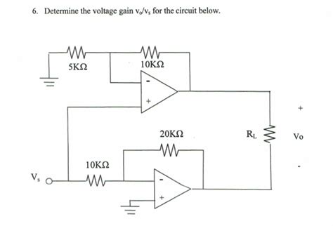 Solved Determine The Voltage Gain Vd Vs For The Circuit Chegg Com